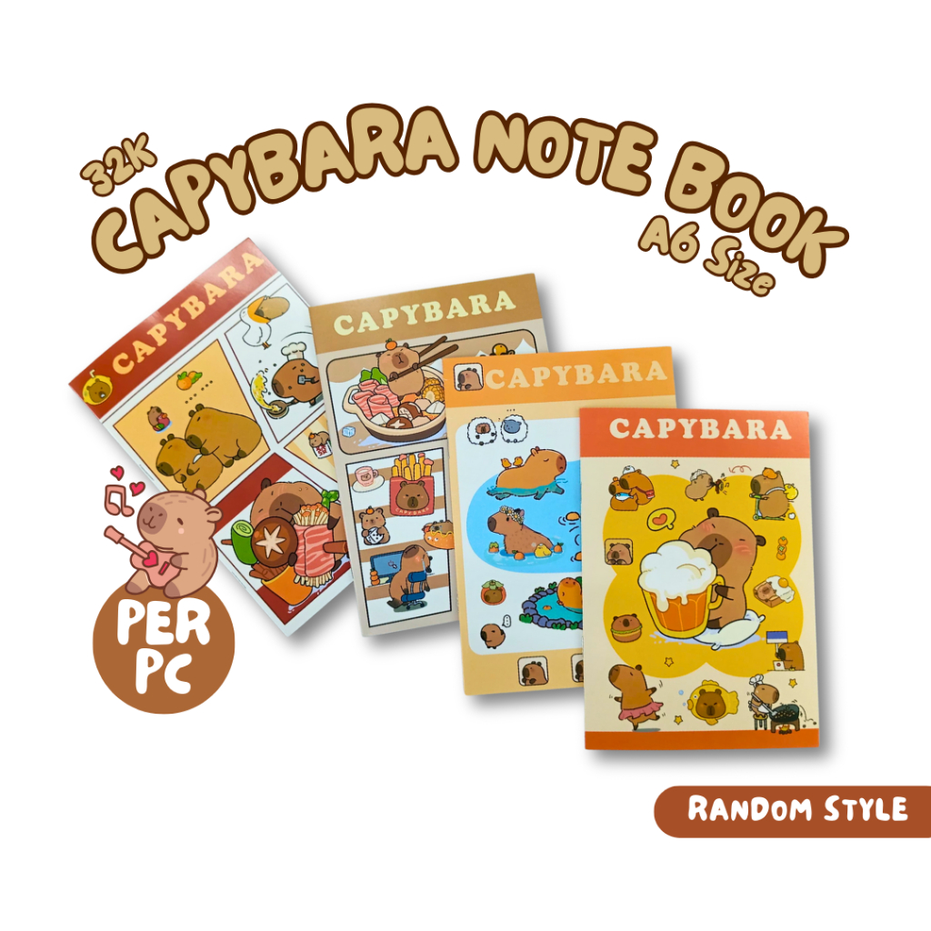 CAPYBARA NOTE BOOK A5 (32K) / Buku Nota / Buku Tulis | Shopee Malaysia