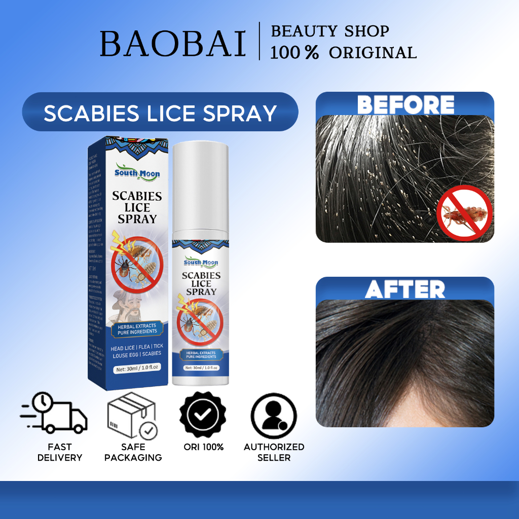 Scabies Lice Spray Spray Kutu Kepala Tanpa Racun Camay Repellent ...