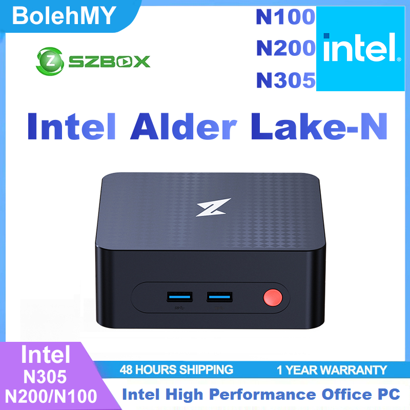 SZBOX Intel 12th Gen Alder Lake N305/N00/N100 DDR4 M.2 2242 SATA3.0 BT ...