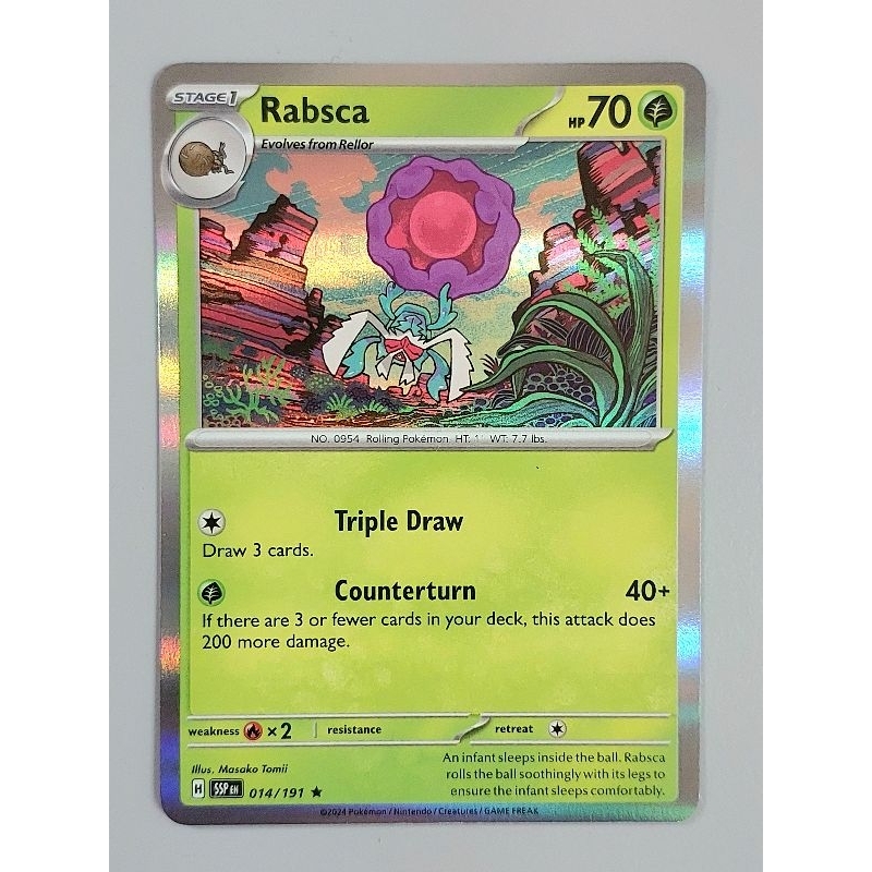Pokemon TCG - Rabsca Surging Sparks, Holo Card | Shopee Malaysia