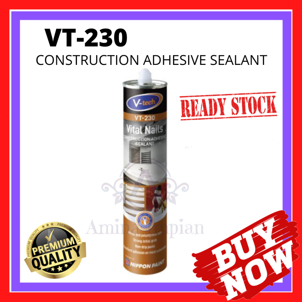VT-230 Construction Adhesive Sealant / Vital Nails / Gam untuk ...