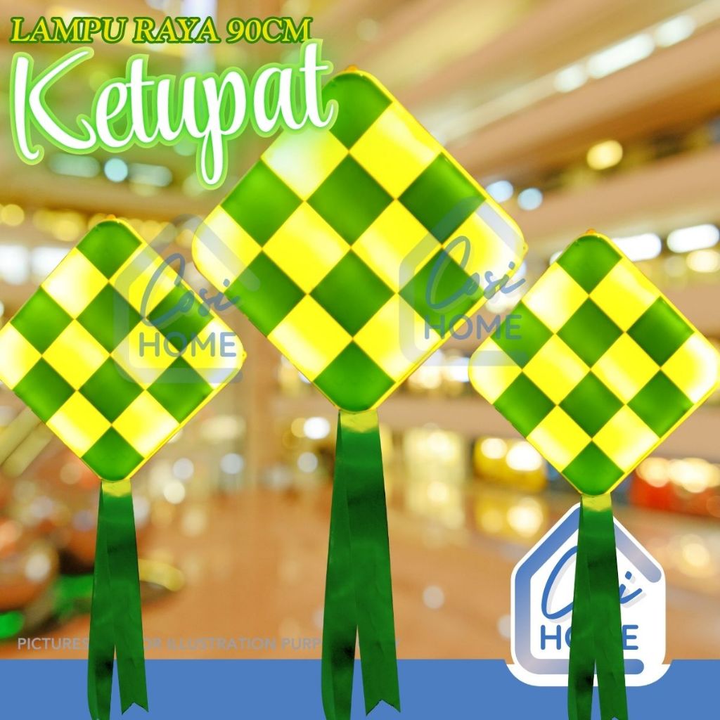 2025 Lampu Ketupat Raya Besar Lampu Raya Aidilfitri Panjang 90cm Lampu ...