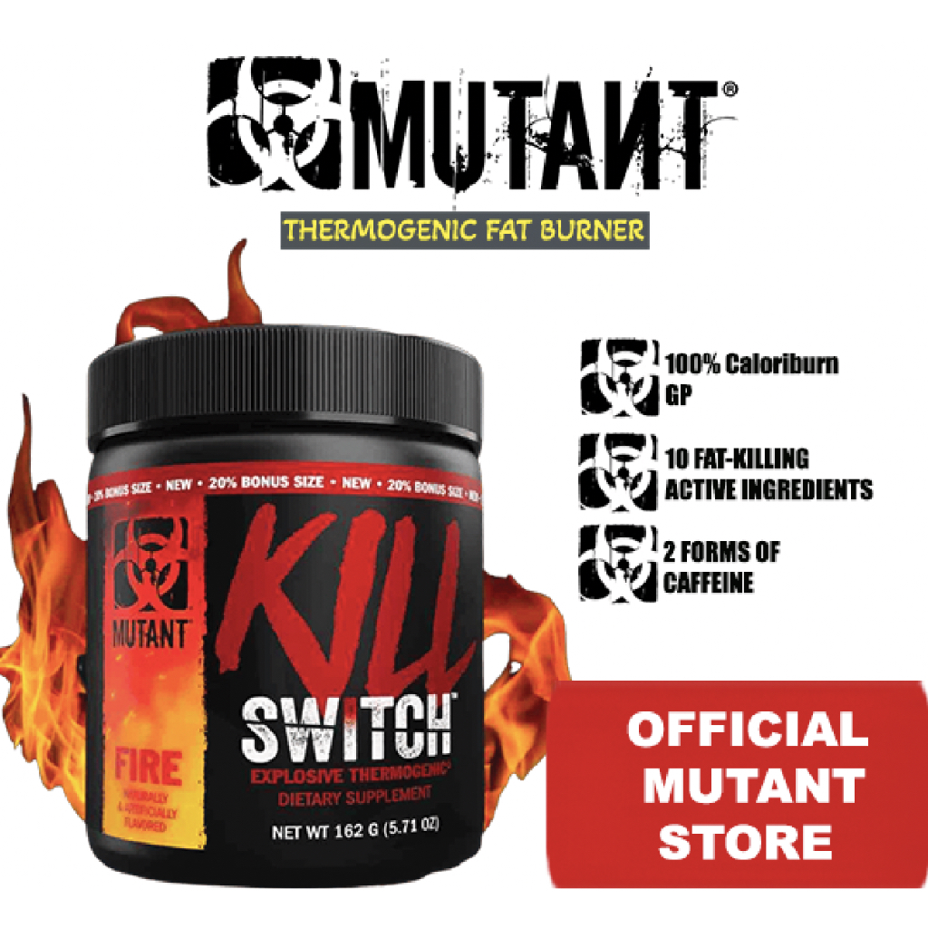 Mutant Kill Switch Thermogenic Fat Burner Pembakar Lemak Supplement (36 ...