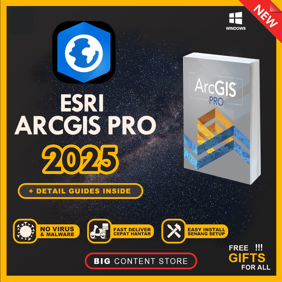 ESRI ArcGIS Pro 3.3.2💯 EASY INSTALL SOFTWARE 💯 LIFETIME PREMIUM 💯 FAST ...