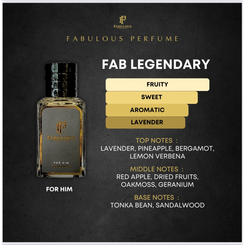 Perfume FAB LEGENDARY From Fabulous Perfume | Shopee Malaysia