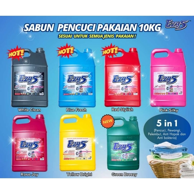 Ezy5 10Kg Laundry Detergent (Max 1 per Order) | Shopee Malaysia