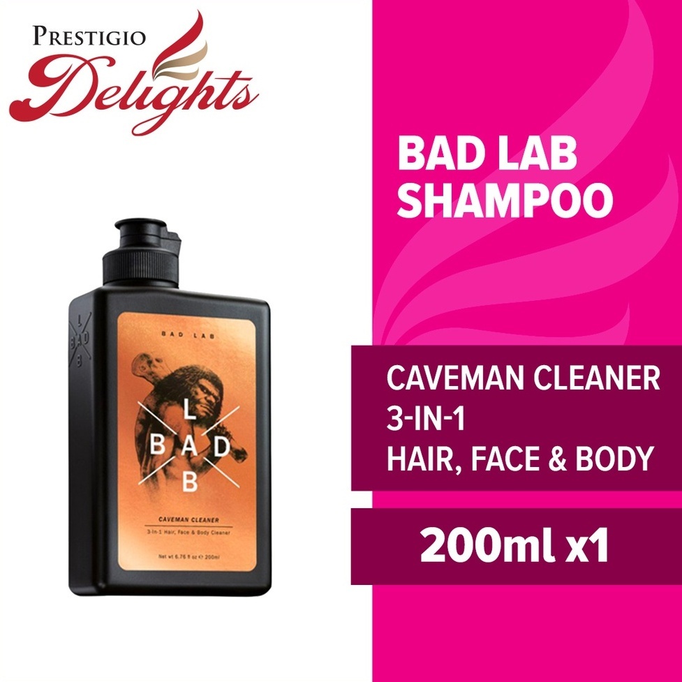 Bad Lab Caveman Cleaner 3-in-1 Hair Face Body Shampoo 200ml (0297 ...