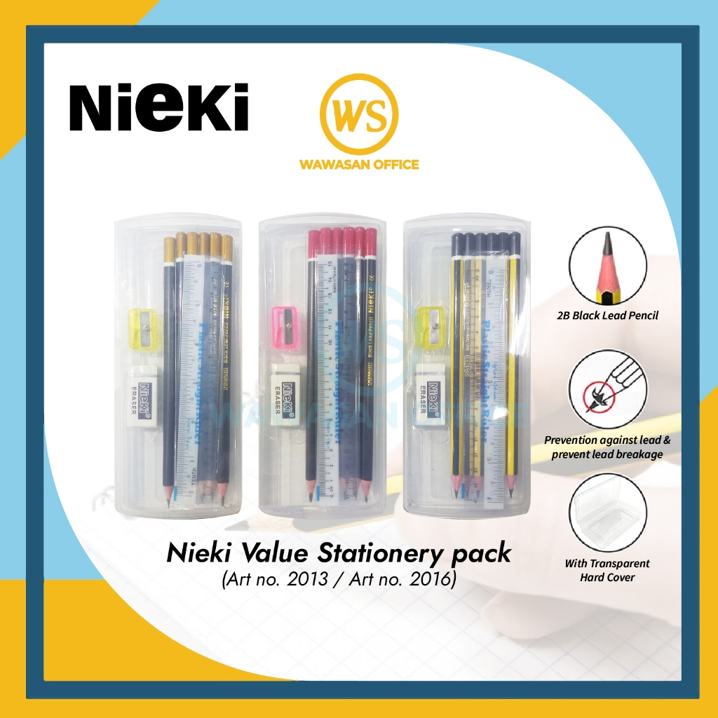Nieki Value Pack / Nieki Pencil Set / Stationery Set / Gift Set ...