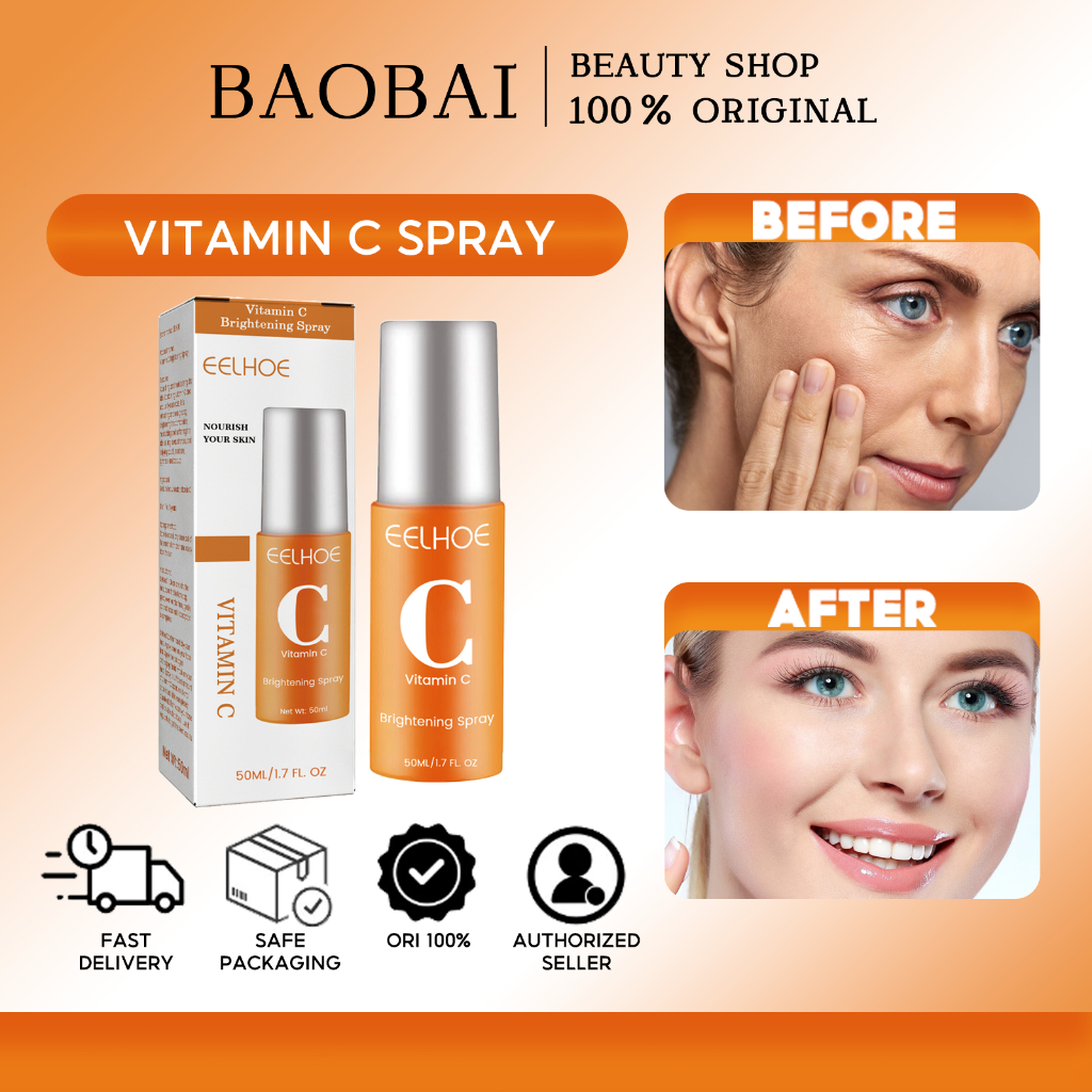 Eelhoe Vitamin C Brightening Spray Whitening Moisturizing Essence Water ...