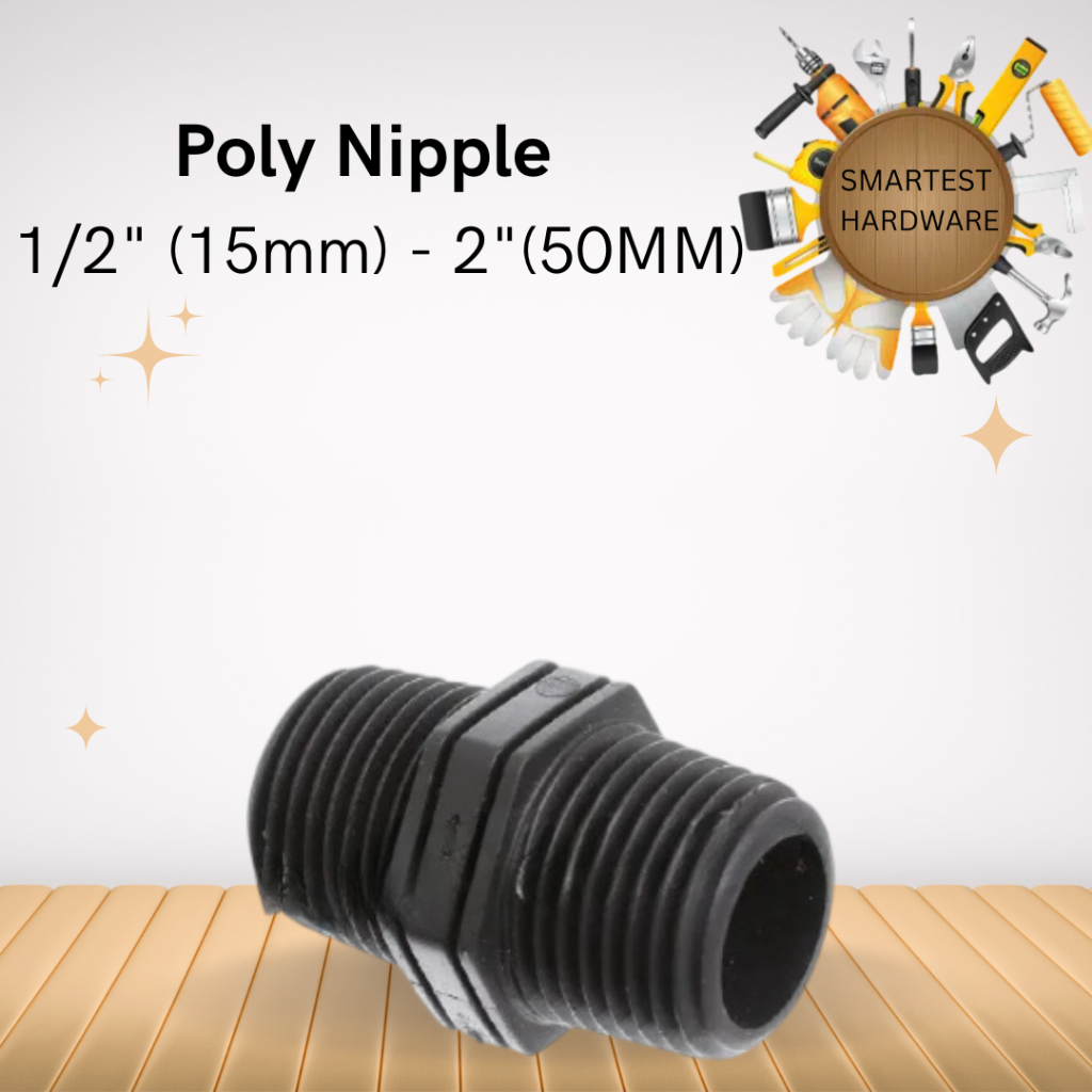 Poly Nipple Poly Reducing Nipple Poly Fittings 1/2" (15mm) - 2" (50mm) | Shopee Malaysia