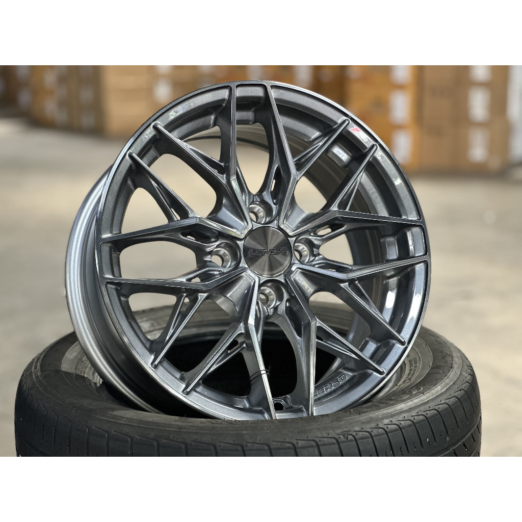 NEW 15X6.5J Lenso Yeti Rim (set of 4) Silver 4X100 for Axia Bezza NBox Myvi Vios Yaris City Jazz ...