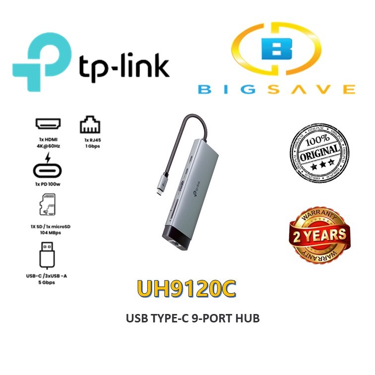 TP-LINK UH9120C USB TYPE-C 9-PORT HUB | Shopee Malaysia
