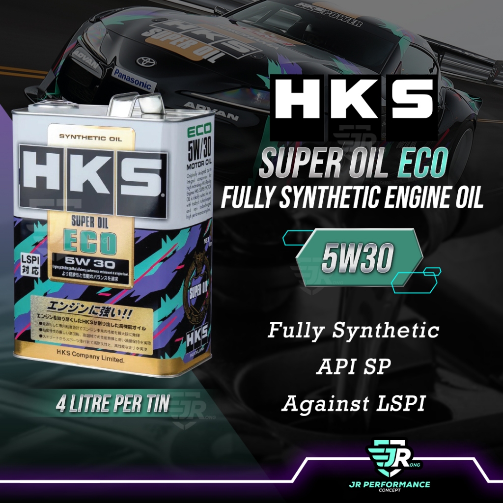 HKS Engine Oil Fully Synthetic Lubricant 5W30 Minyak Hitam HKS Super ...