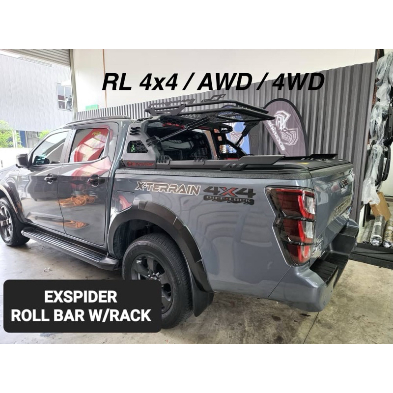 EXSPIDER RK rear roll sport bar hilux vigo revo rogue triton navara ...