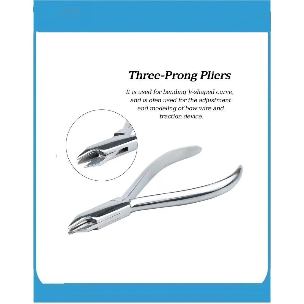 3 Prong Orthodontic Wire Bending Pliers Dental Use Instruments | Shopee ...