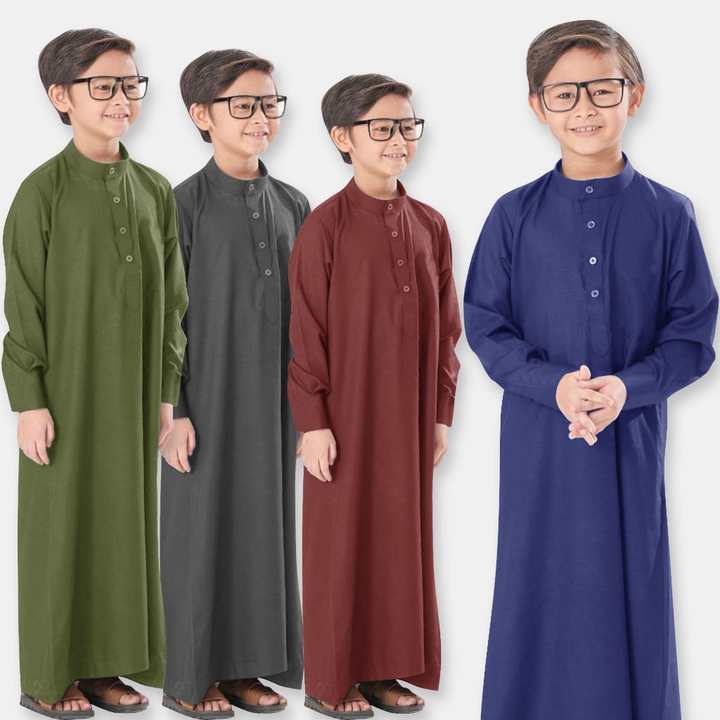 PREMIUM JUBAH BUDAK MUSLIM LELAKI JUBAH KANAK KANAK JUBAH RAYA 2025 ...