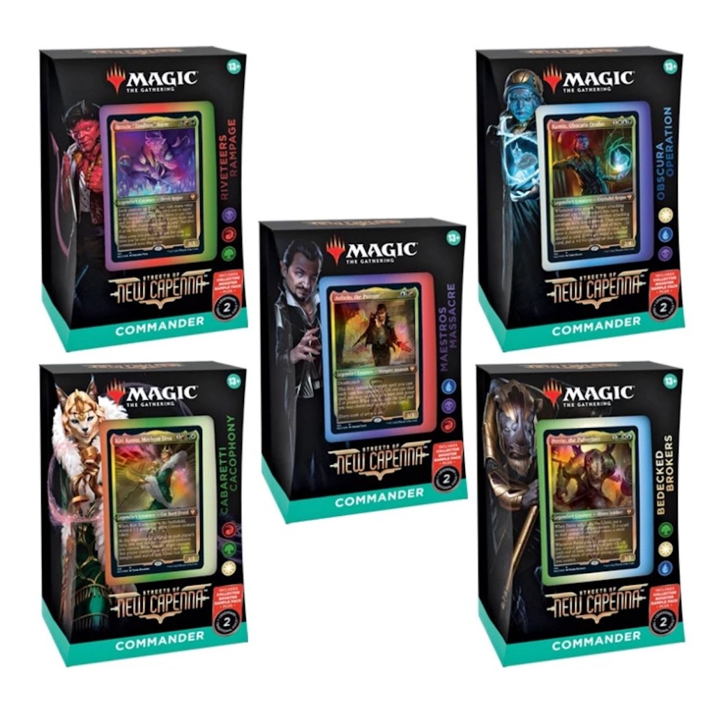 Streets of New Capenna 5 Commander Deck Set MAGIC THE GATHERING ...