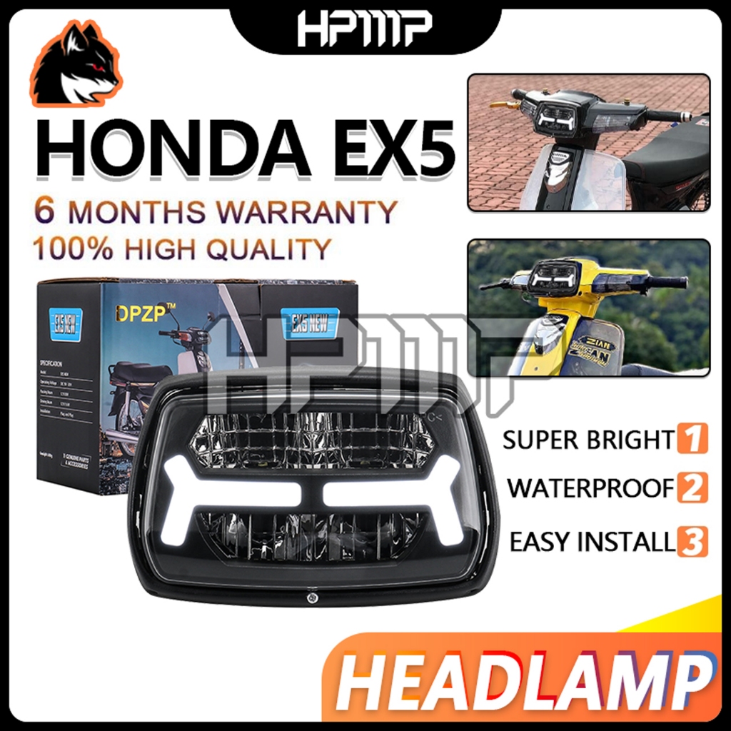 New Honda EX5 Lampu Depan EX5 Hi Power LED Headlamp Tail Lamp Headlight ...