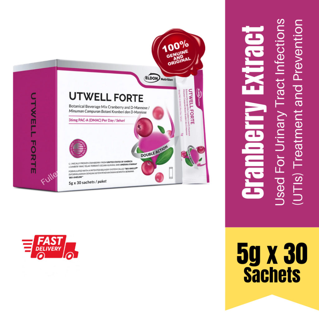 ELDON NUTRITION UtWell Forte (30 sachets) | Cranberry Extract Solution ...