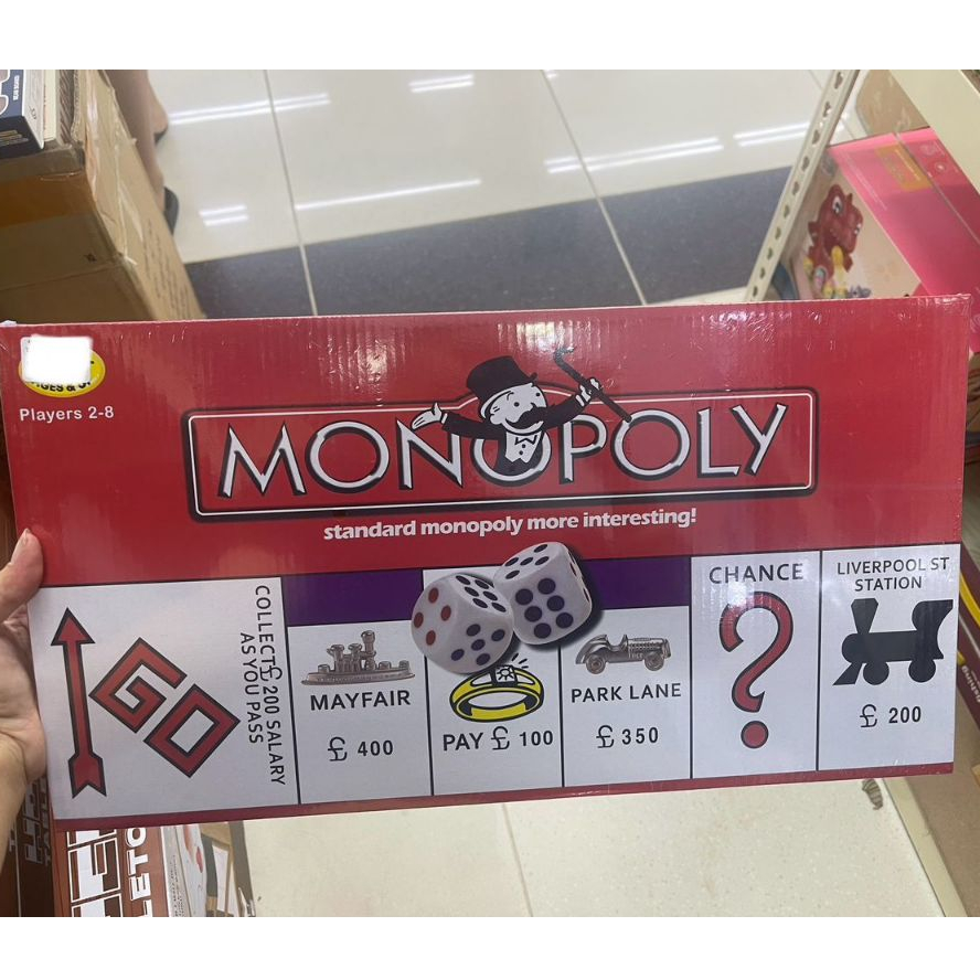 GO MONOPOLY STANDARD MONOPOLY MORE INTERESTING GAME PLAY Board Game ...