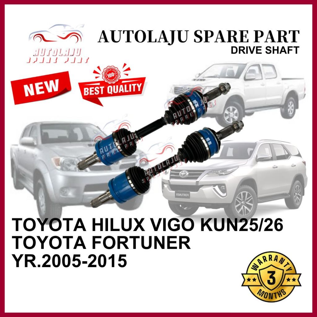 TOYOTA HILUX VIGO KUN25 KUN26 / FORTUNER KUN50 KUN51 DRIVE SHAFT OEM ...