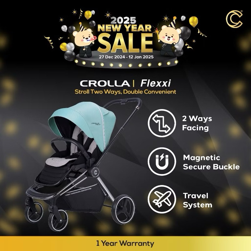 CROLLA FLEXXI 2Way Stroller (Up to 22kg) | Shopee Malaysia