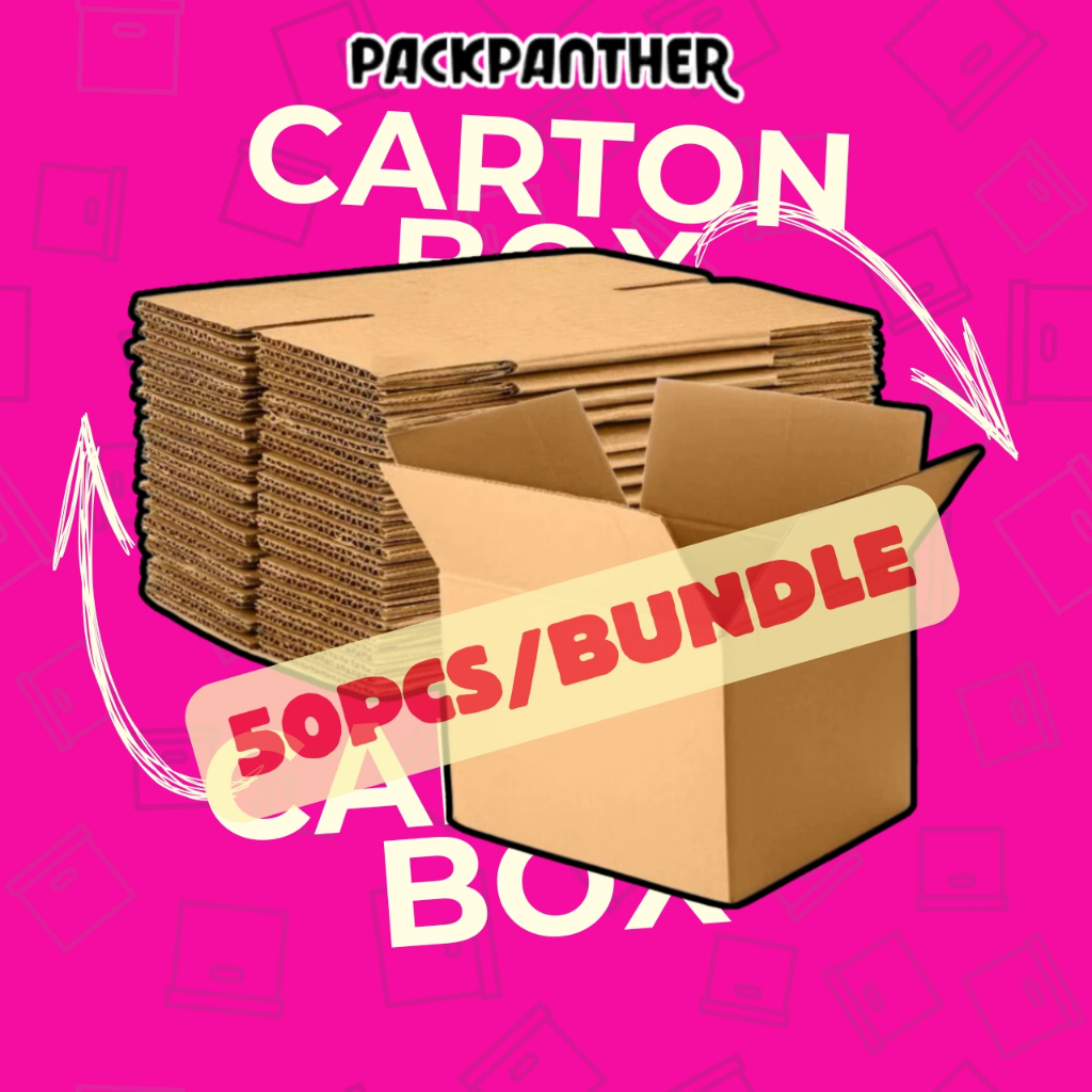 PACKPANTHER 50PCS Carton Box Storage Kotak Pindah Rumah Packaging Box ...
