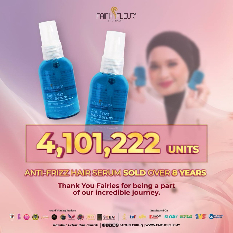 FAITH FLEUR ANTI-FRIZZ HAIR SERUM 65ML ( NEW ) | Shopee Malaysia