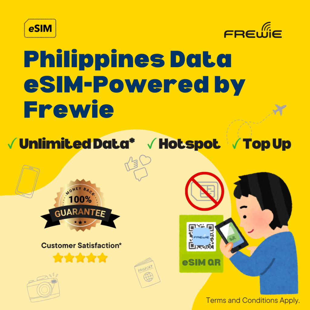 Philippines eSIM Data Roaming | Unlimited Data | Topup Available | QR Code via Email - Powered ...