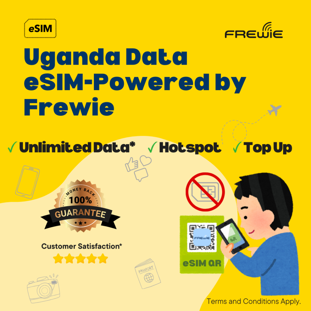 Uganda eSIM Data Roaming | Unlimited Data | Topup Available | QR Code ...