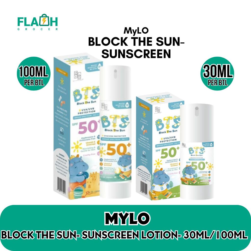 MyLO BTS Sunblock Lotion/ Sunscreen Lotion- 30ml/ 100ml (SPF50+, UVA ...