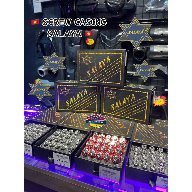 SALAYA 🇻🇳 SCREW CASING ENGINE COMPLETE SET STAINLESS STEEL YAMAHA NVX ...