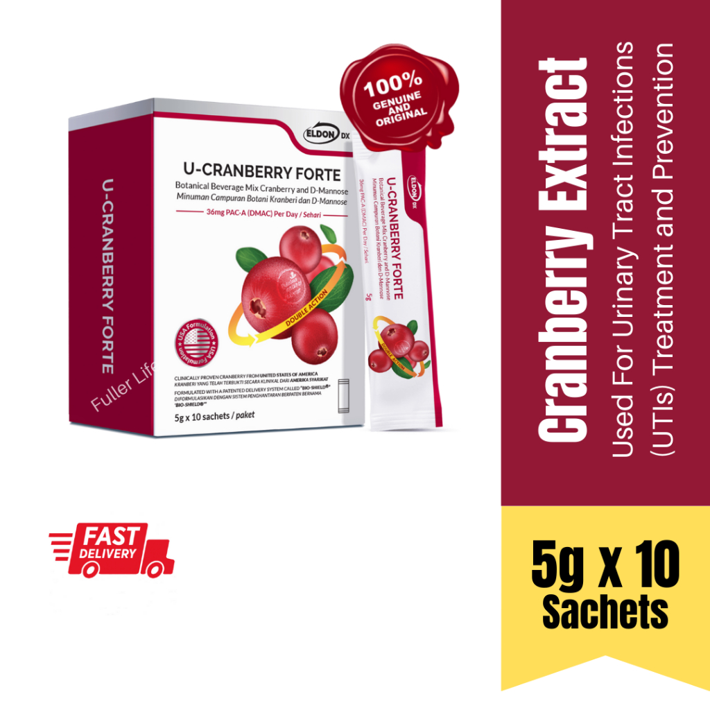 ELDON NUTRItiON U-Cranberry Forte (10 Sachets) | Effective Solution for ...