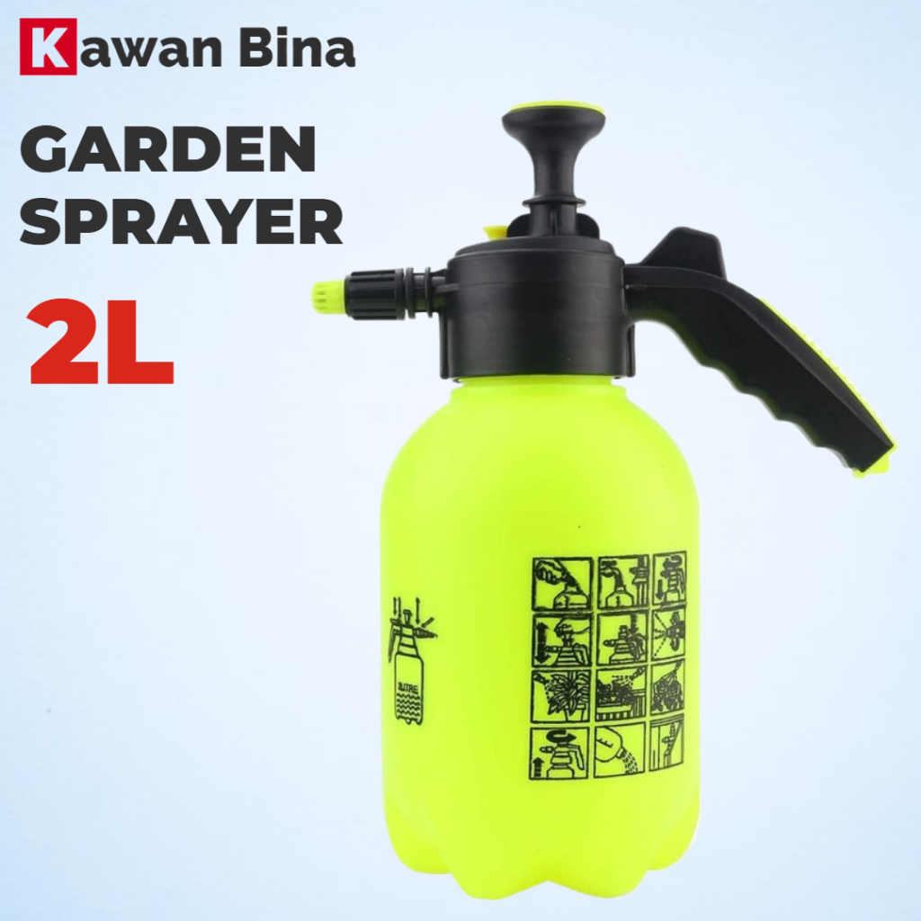 Penyembur Tekanan 2 Liter, Penyembur Plastik Taman 2 Liter Pressure ...