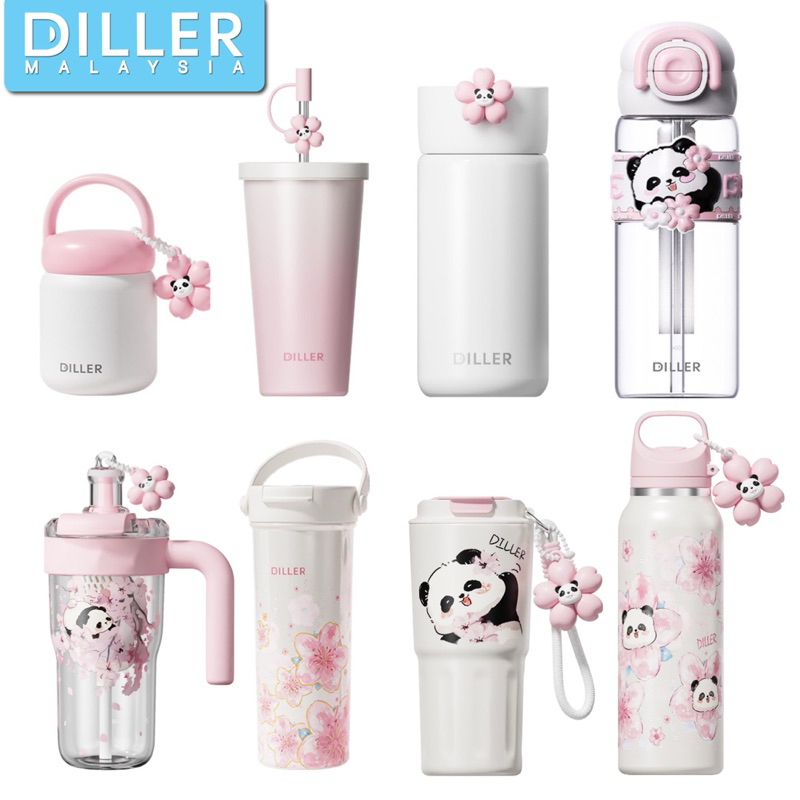 Diller Sakura Panda Air botol sejuk panas Thermo Vacuum Flask Insulated ...