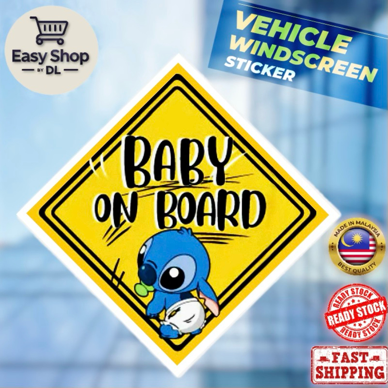 Baby on Board Car Sticker Baby Car Sticker Safety Kids Child in Car ...