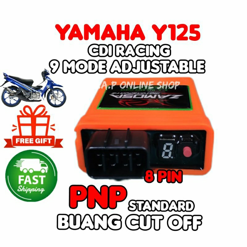Yamaha Y125 Y125Z Y125ZR Cdi Racing Adjustable 9 Mode Buang Cut Off 8 Pin Full Speed 🔥Fast ...