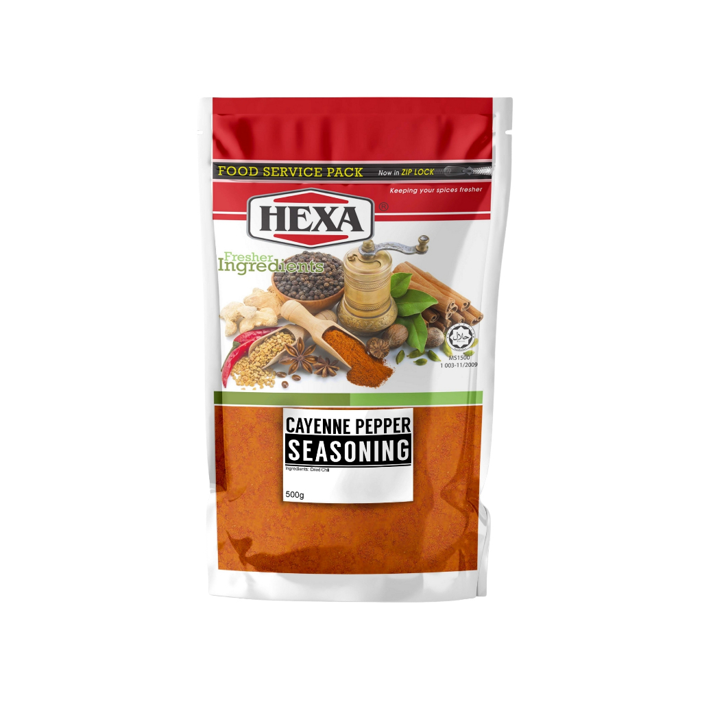 HEXA Cayenne Pepper Powder 500gm Food Service Packaging | Shopee Malaysia