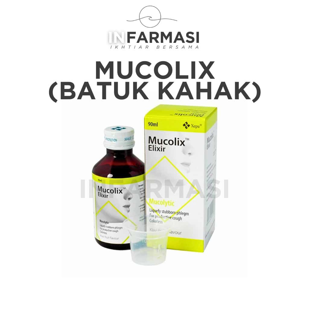 Mucolix Elixir 90ml - Ubat Batuk Berkahak Berkesan untuk Dewasa dan ...