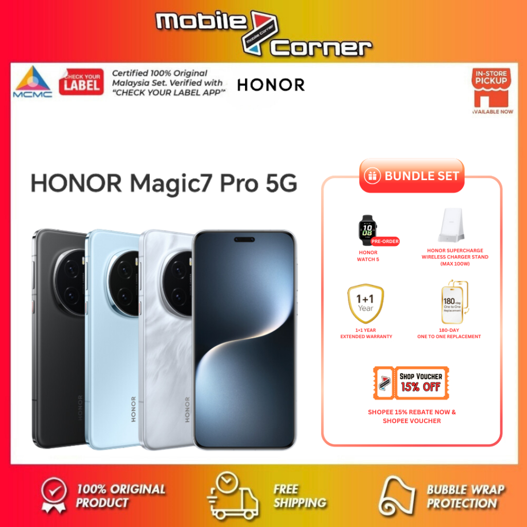 HONOR MAGIC 7 PRO 5G (12+12GB Extended RAM+512GB ROM)/(16+16GB Extended RAM+1TB ROM) | Warranty ...