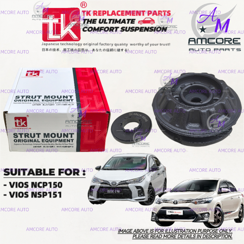 TK ABSORBER MOUNTING (FRONT) TOYOTA VIOS NCP150 / NSP151 - STRUT MOUNT ...