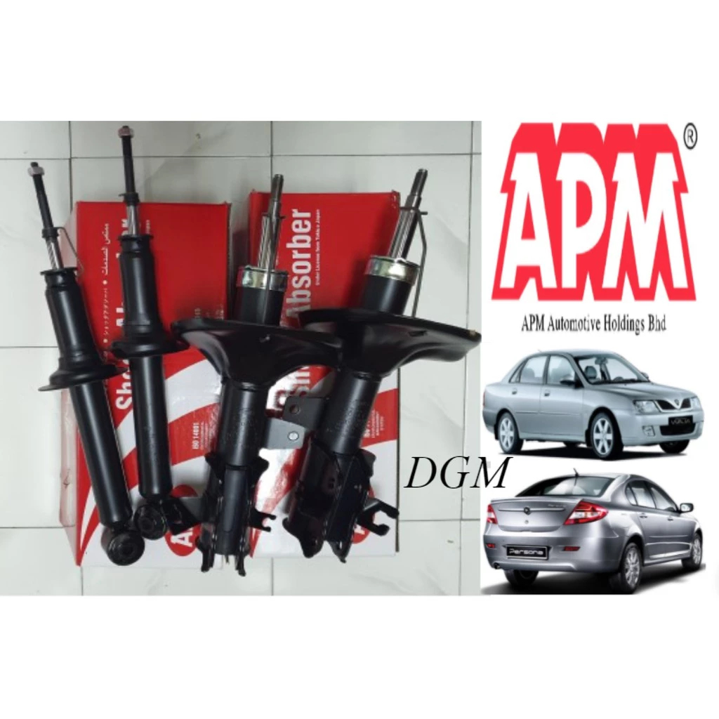 Absorber Belakang Proton Waja / Persona / Gen2 1.6 APM Front & Rear ...