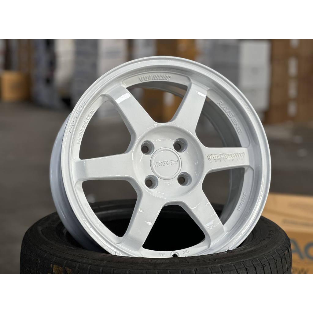 NEW 16X7J AOW TE37 Rim (set of 4) White 4X100 for City Jazz Vios Yaris Myvi Mazda 2 | Shopee ...