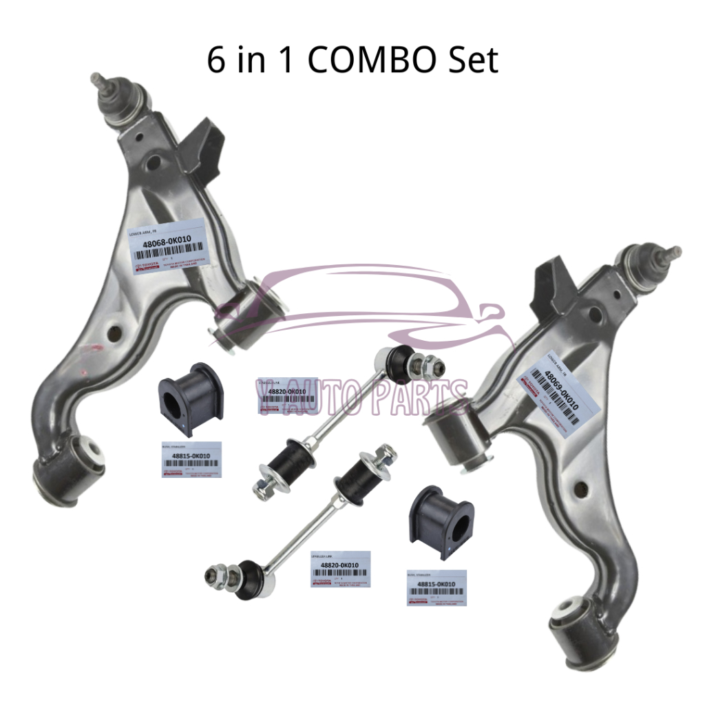 [6 IN 1 COMBO] OEM Front Lower Arm / Stabilizer Link / Bush for Toyota ...