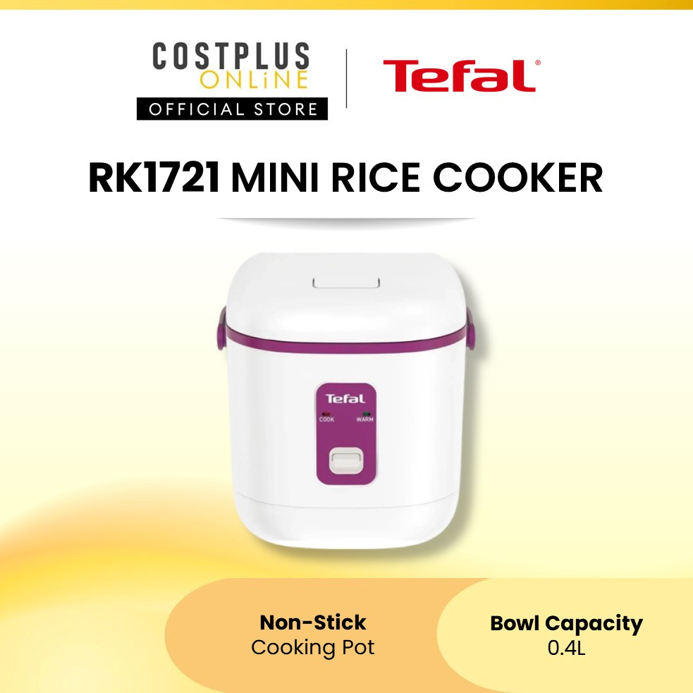 Tefal RK1721 Mini Mechanical Rice Cooker Non Stick Cooking Pot Periuk ...