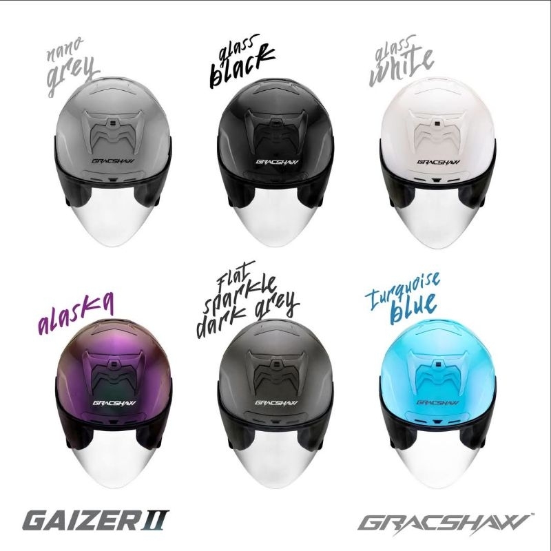 New Gracshaw Gaizer II Gaizer V2 open face helmet (Single Visor ...
