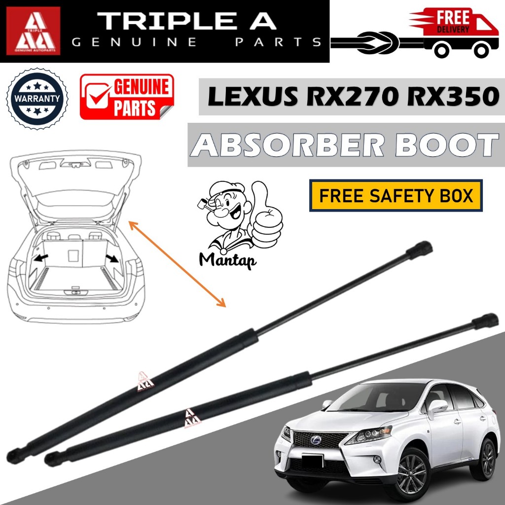 LEXUS RX270 RX350 2008-2012 FRONT REAR Bonnet Damper Rear Boot Absorber ...