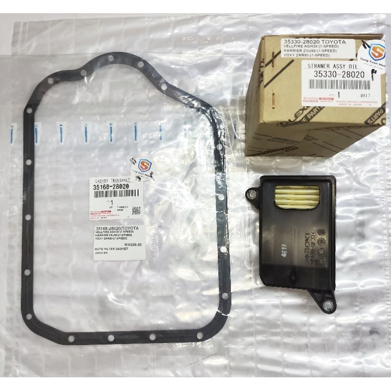 TOYOTA VELLFIRD AGH30,HARRIER ZSU60,VOXY ZRR80 AUTO FILTER/GASKET - 4L ...