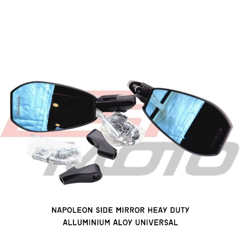 NAPOLEON SIDE MIRROR HEAVY DUTY ALLUMINIUM ALLOY UNIVERSAL YAMAHA NVX ...