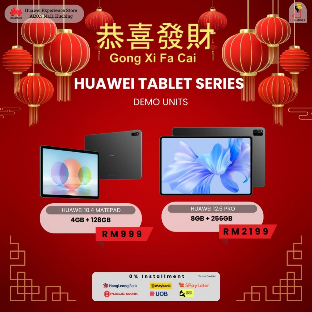 Huawei Matepad 10.4 & Huawei Tab 12.6 Pro (Demo Set) | Shopee Malaysia
